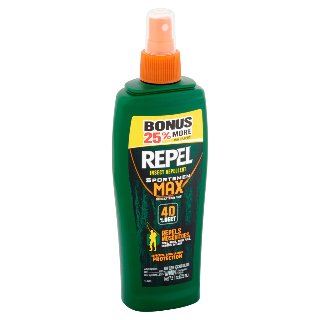 REPEL HG-24101 6 oz Sportsmen Max Insect Repellent 40-Percent DEET Pum ...